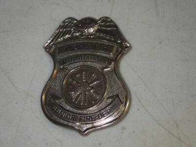 VINTAGE MINNEAPOLIS Jr FIRE INSPECTOR FIREFIGHTER FIREMEN FIRE BADGE ...