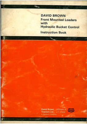 David Brown Loader LF8H LF9H LF12H Operators Manual 885 990 995 996 ...