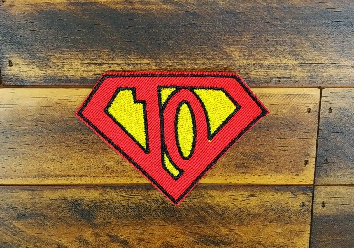 Superman Logo Patch Iron-On Superman Logo Superman Alphabet Super Hero ...