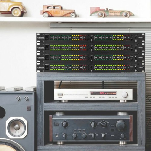 LED Dual Analog Stereo Sound Level Meter Music Spectrum Audio Dot ...