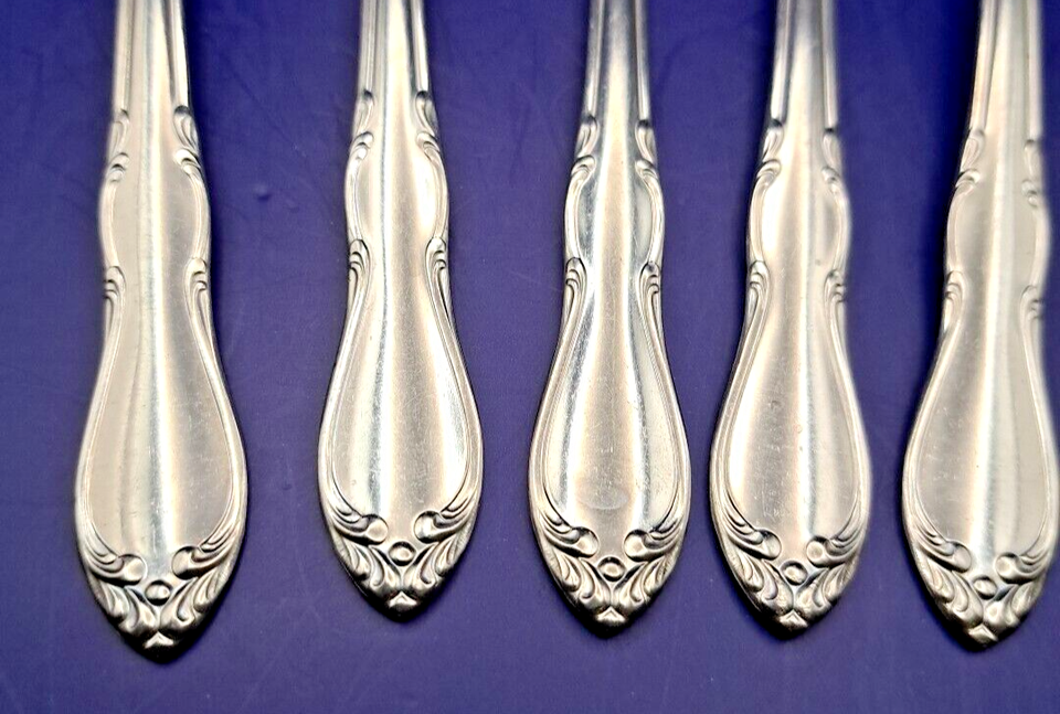 7 Oneida Ice Tea Spoon HOMESTEAD Simeon L George H Rogers Co Stainless ...