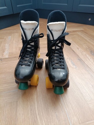 Bauer Turbo Quad Roller Skates / Boots 90's Retro | eBay UK