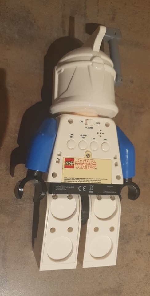 Collectable Star Wars Captain Rex Mini-Figure Alarm Clock Lego Star ...