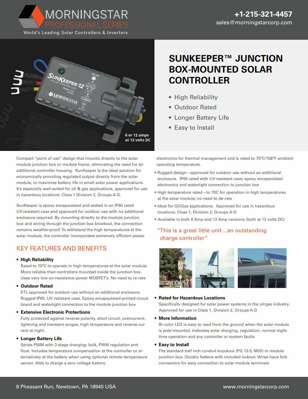 Morningstar SK-6 SunKeeper Solar Controller 12VDC 6A | eBay