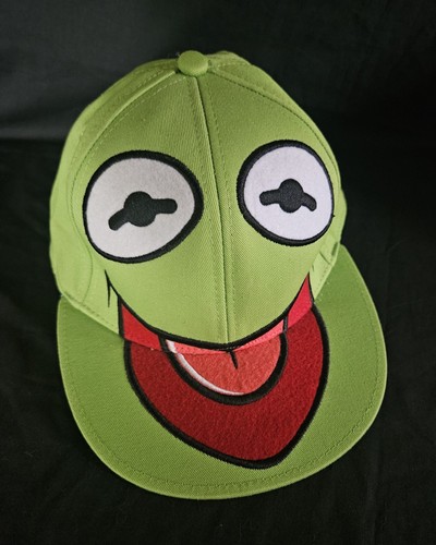 New NWT Disney Kermit the Frog Green Fitted Baseball Hat Cap Muppets ...