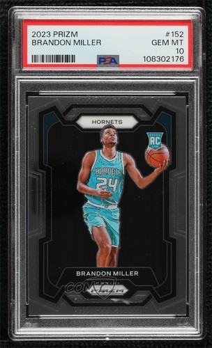 2023-24 Panini Prizm Brandon Miller #152 PSA 10 GEM MT Rookie RC | eBay