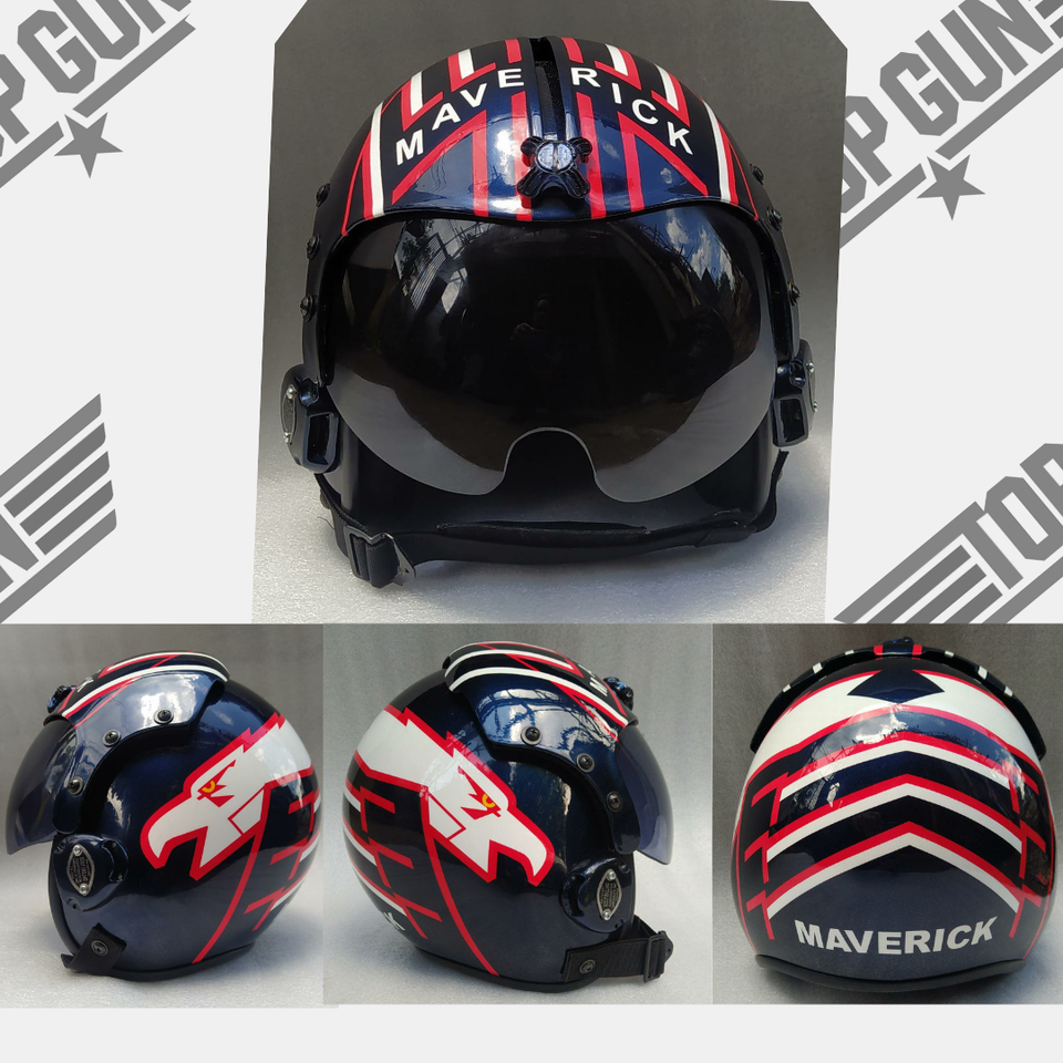 TOP GUN MAVERICK NAVAL AVIATOR MOVIE PROP USN PILOT FLIGHT HELMET (HGU ...