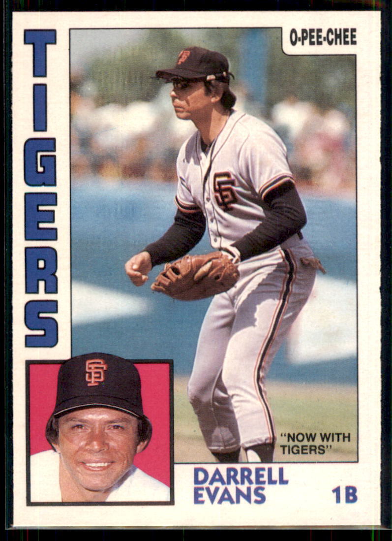 1984 O-Pee-Chee Darrell Evans #325 Detroit Tigers | eBay