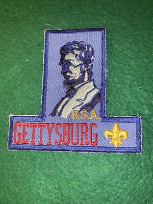 VINTAGE BOY SCOUT PATCH GETTYSBURG ABRAHAM LINCOLN B.S.A. EXCELLENT ...