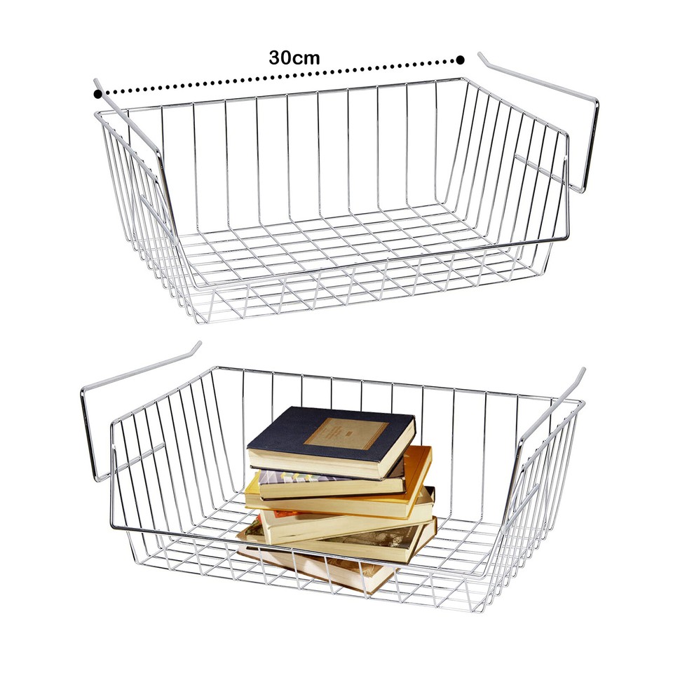 2 TIER FOLDABLE SHELF KITCHEN CABINET STORAGE STACKABLE CUPBOARD RACK ...