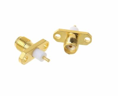 SMA Chassis Female Socket Connector Gold PTFE One Socket | eBay UK