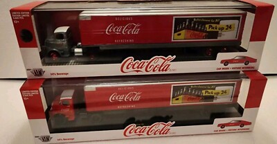 M2 MACHINES COCA COLA Raw Chase Lot 1957 DODGE COE & 1966 DODGE CHARGER ...