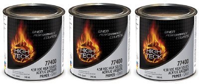 High Teck 77400, High Solids Acrylic Lacquer Primer Surfacer, Gray (3 ...