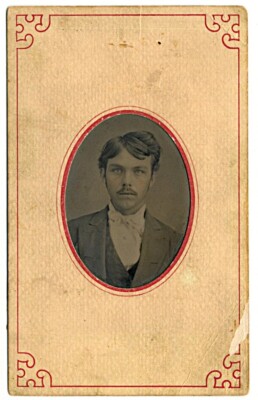 Tin Type Man 2 1/2 x 4 Ferrotype Allegheny City PA WM. Hickinbotham | eBay