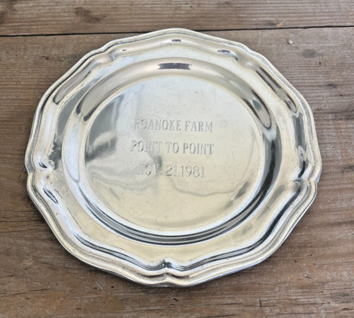 Vintage Wilton Armetale RWP Pewter Dinner Plate Queen Anne Plate 7 ...