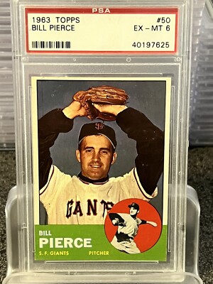 1963 TOPPS #50 BILL PIERCE GIANTS PSA 6 SET BREAK 1935 | eBay