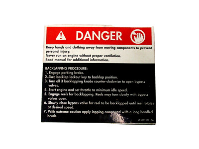 Jacobsen Backlapping Decal - 3002207 | eBay