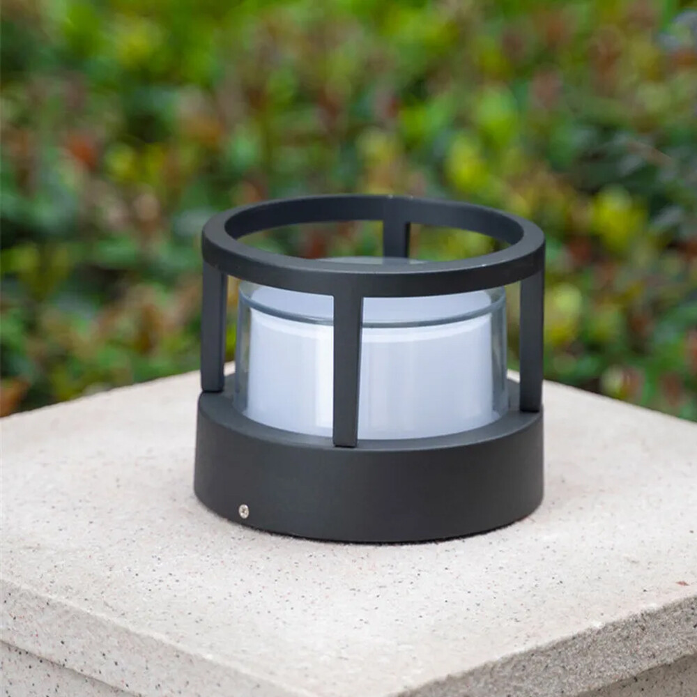 Outdoor LED Deck Post Light Garden Cap Square Fence Landscape Lawn ...