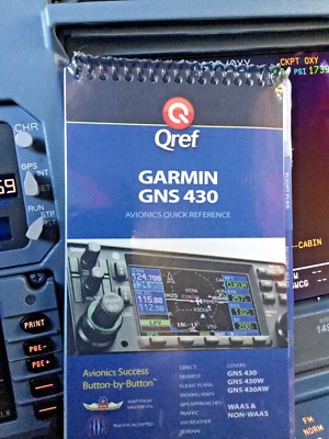 GARMIN GNS/GPS 430 QUICK REFERENCE CHECKLIST by Qref p/n GA-430-1 | eBay