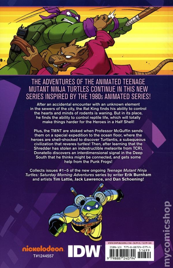 Teenage Mutant Ninja Turtles Saturday Morning Adventures TPB 2-1ST NM ...