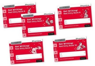Read Write Inc. Phonics: Get Writing! Red Ditty Books 6-10 Mixed Pack ...