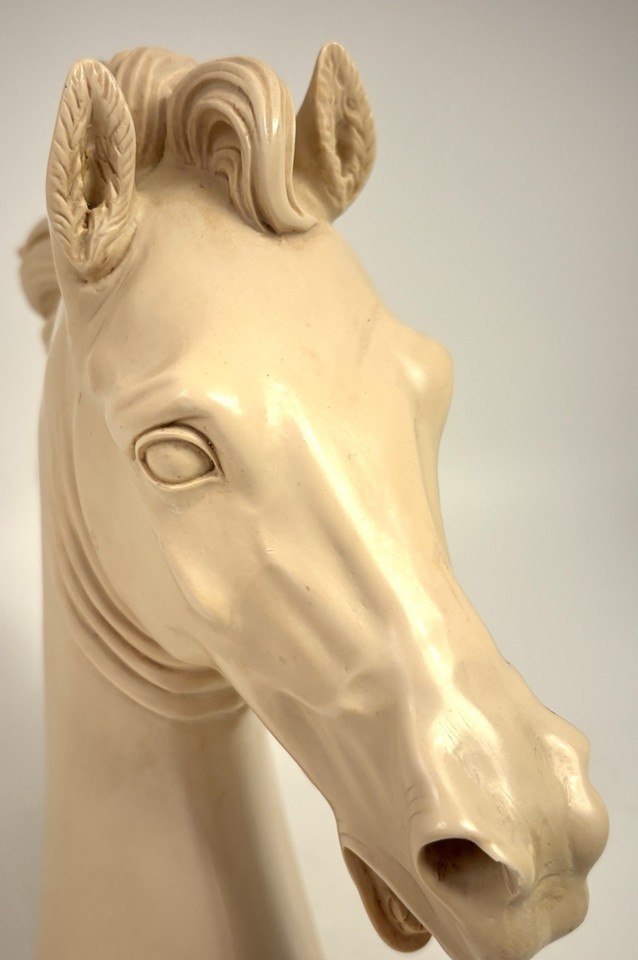Horse Head Bust Italian Statue Sculpture Figure Figurine Vittoria Made ...