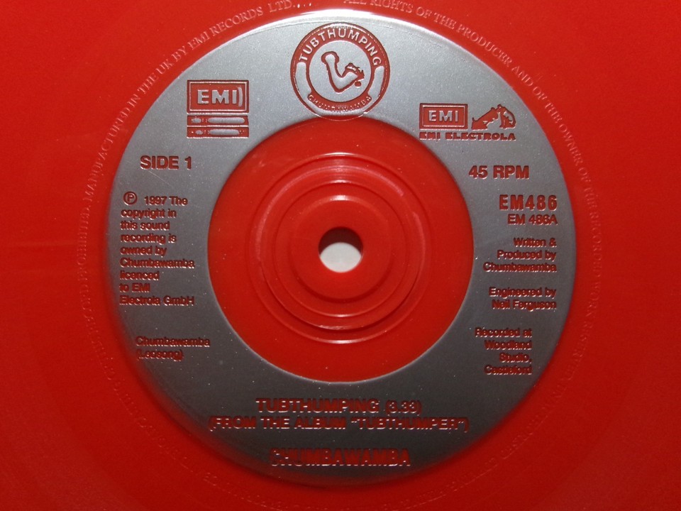 CHUMBAWAMBA TUBTHUMPING FAREWELL TO THE CROWN EMI EM 486 POP ROCK RED ...