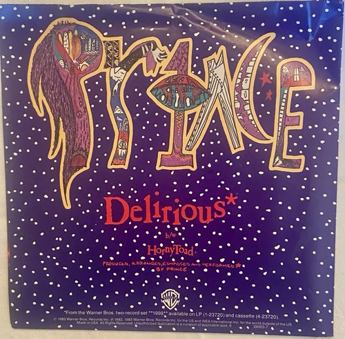 PRINCE DELIRIOUS 45rpm HAS RARE POSTER-PICTURE SLEEVE! Warner Bros ...