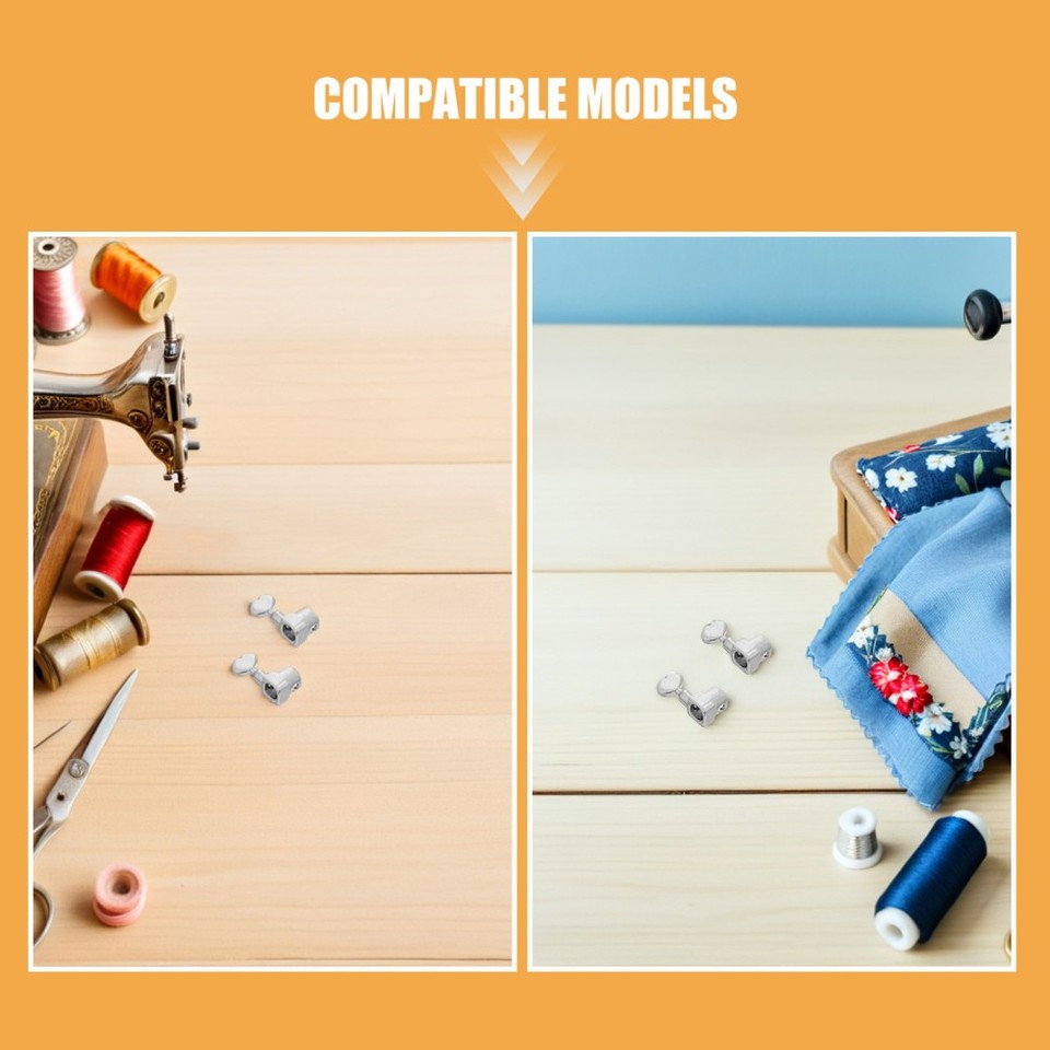 2pcs Sewing Machine Needle Clamp - Rotatable Metal Needle Screw Clip ...