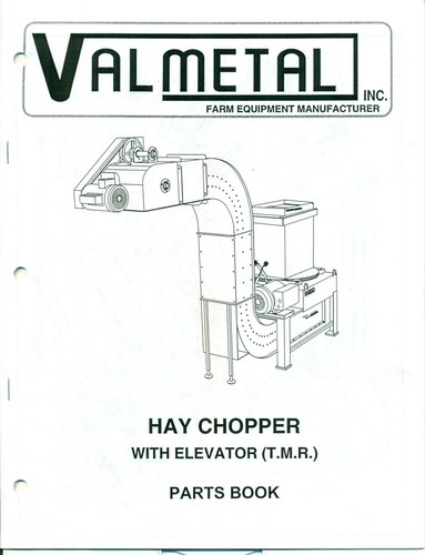 VALMETAL Hay Chopper with Elevator (T.M.R.) PARTS BOOK 1996 (AG-48) | eBay