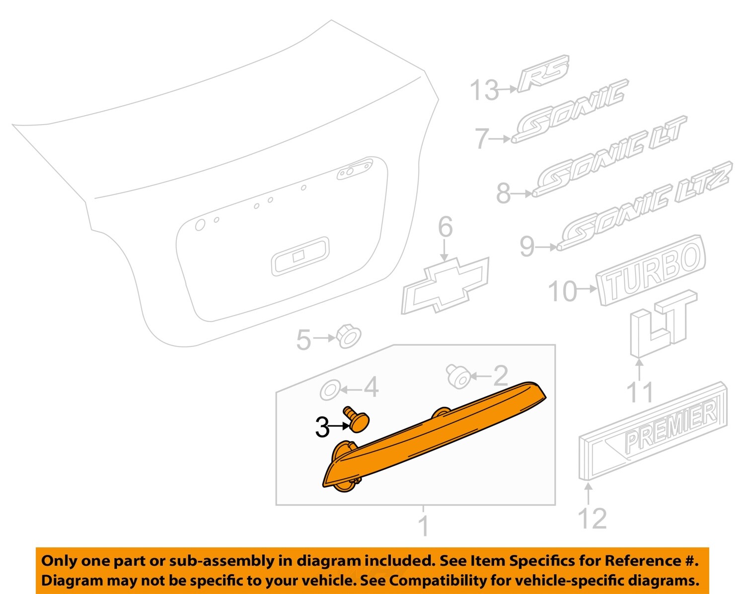 Chevrolet GM OEM License Molding Bolt 11519383 | eBay