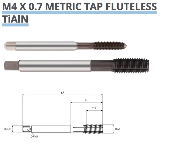 Forming Taps And Drills