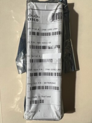 Cisco CPAK-100G-LR4 Transceiver 800-43011-03 Rev 6 WOTRDMZBAE (We buy ...