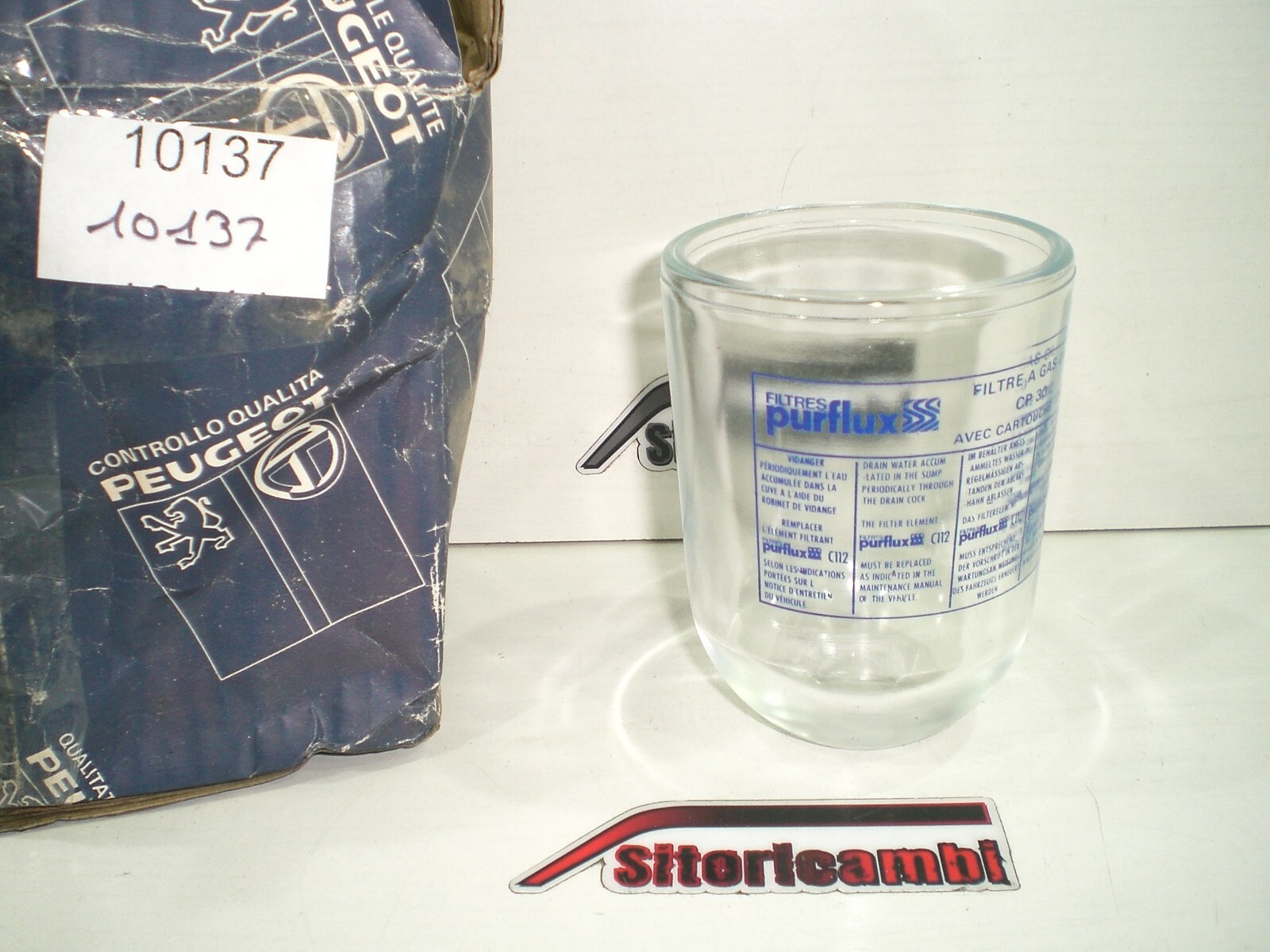 Door Filter Diesel Oil IN Glass Purflux C112 CP 30 Original Suitable To ...