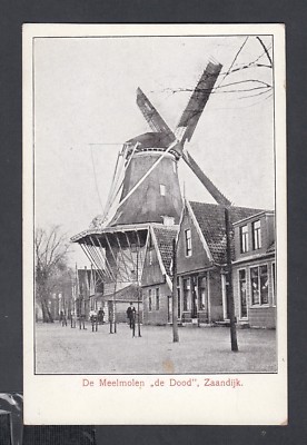 NETHERLANDS 1920's WINDMILL "DE DOOD" ZAANDIJK POSTCARD UNUSED | eBay