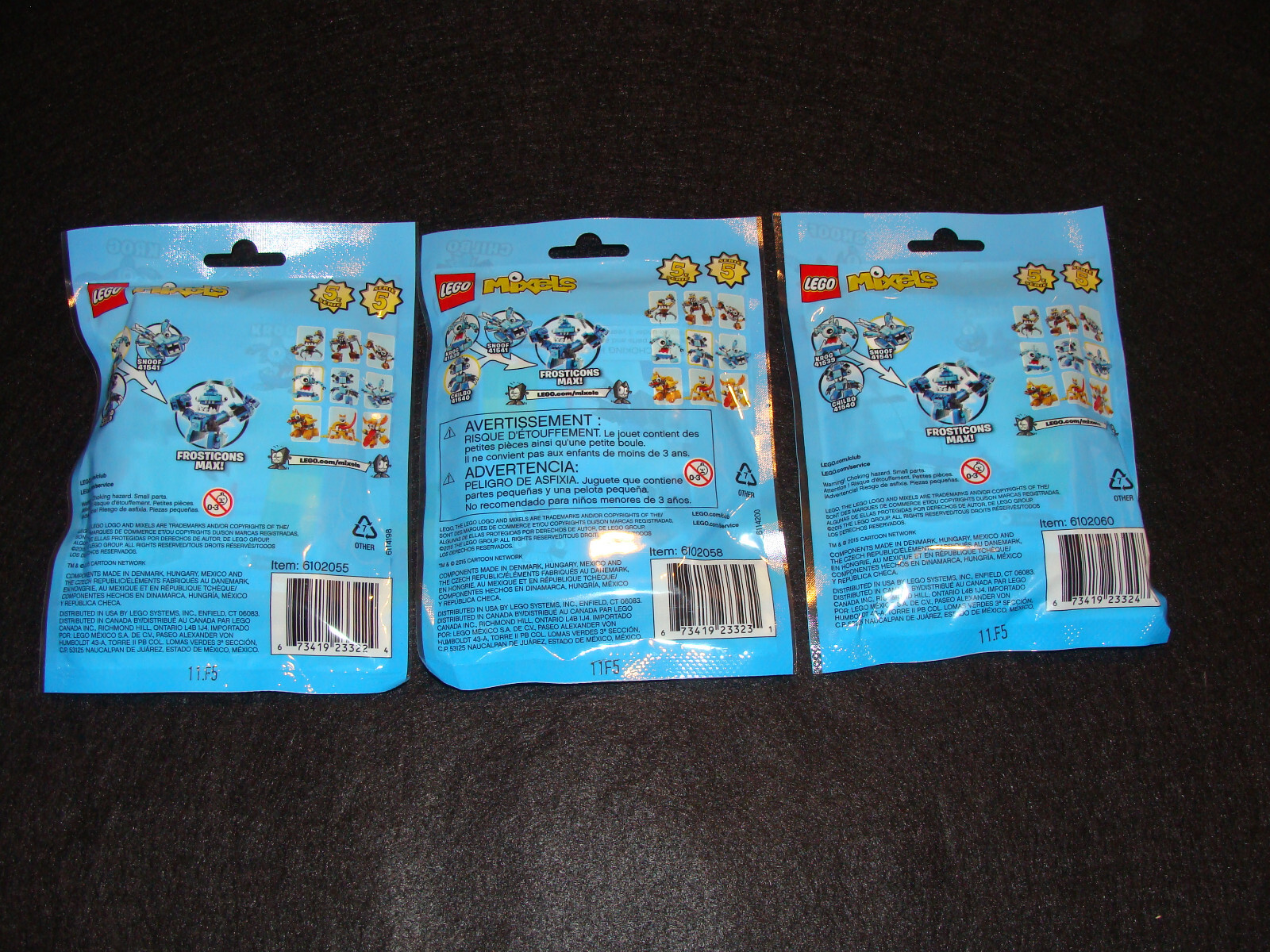 LEGO MIXELS SERIES 5 COMPLETE SET OF 9 GOX JINKY CHILBO KROG SPUGG ...