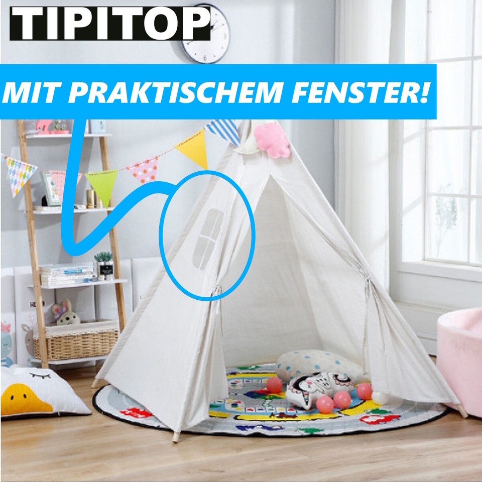 TIPITOP Tenda Tipi Per Bambini Tenda Da Gioco Tenda Per Bambini Con ...