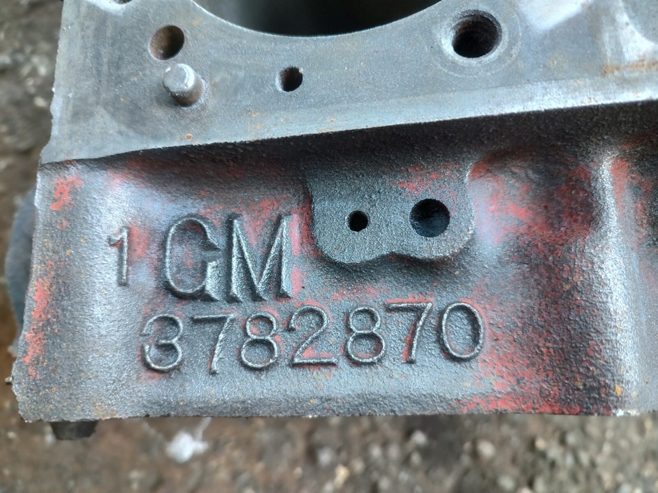 1963 Corvette 327 Engine Block 3782870 870 J-17-2 STD F1029R | Genuine ...