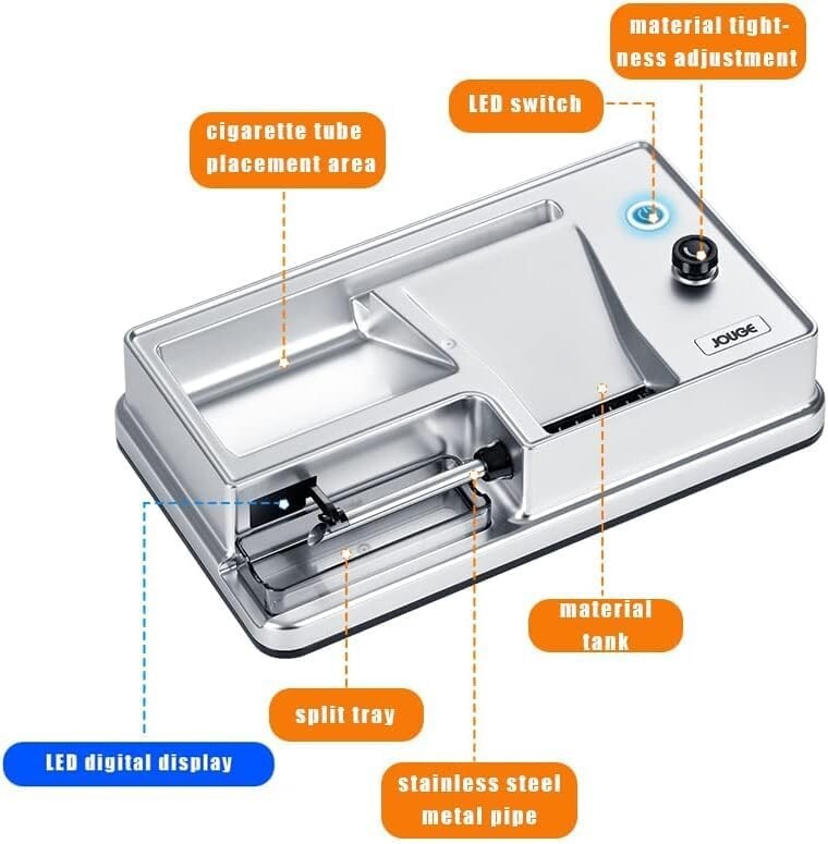 Electric Cigarette Rolling Machine, Portable Tobacco Injector Machine ...