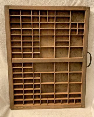 Hamilton Mfg Co Wood Printers Drawer Letterpress Tray Shadowbox Trinket ...