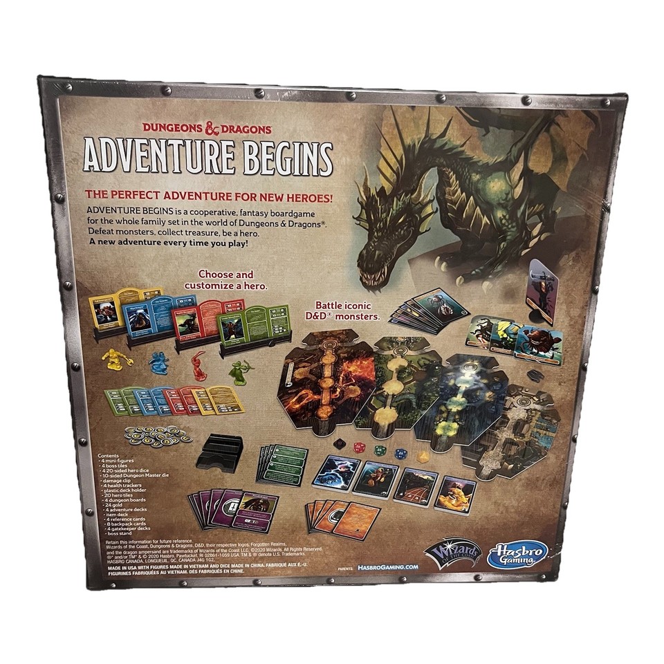 Dungeons & Dragons Adventure Begins Cooperative Board Game Brand New ...