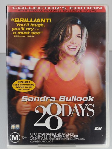 28 Days DVD, 2000 Sandra Bullock, Viggo Mortensen, Dominic West, Diane ...