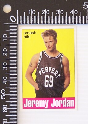 VINTAGE 90s JEREMY JORDAN SMASH HITS MAGAZINE ALBUM SHOW PROMO STICKER ...