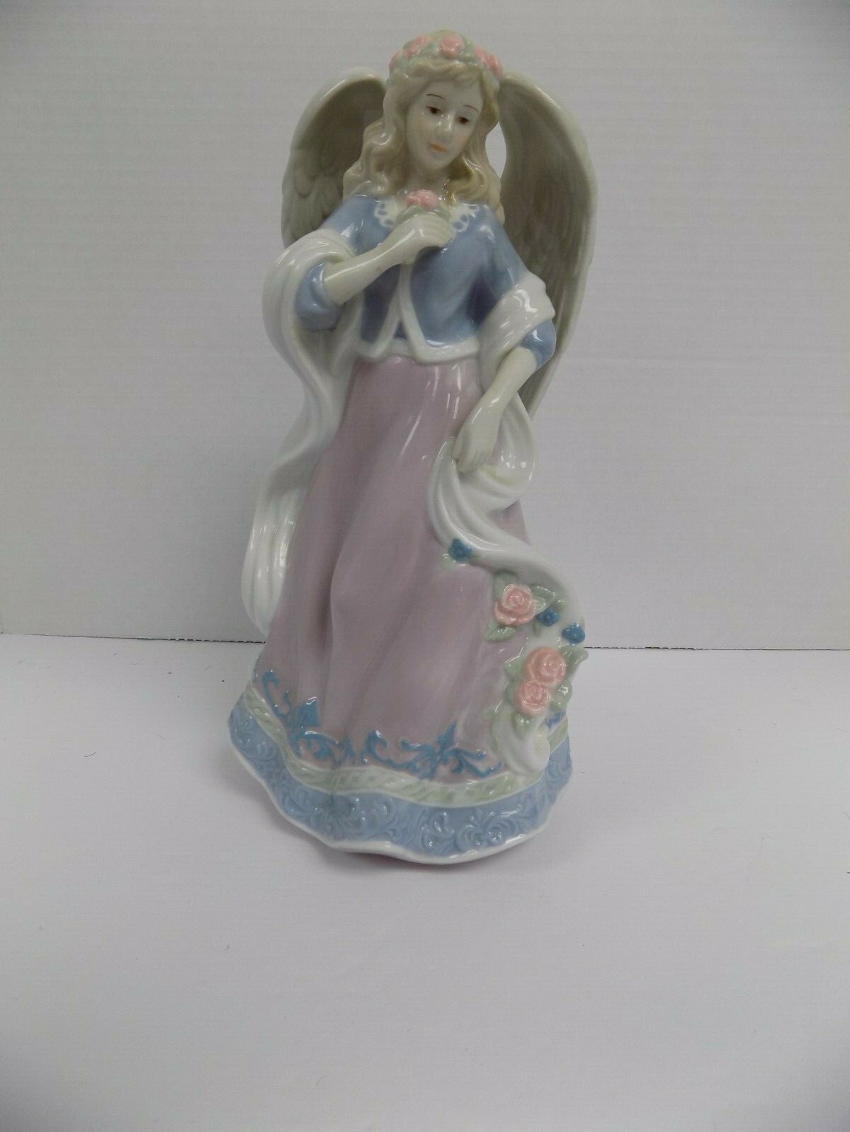 Homco Home Interior Angel Roses 9.75" Porcelain Figure | eBay