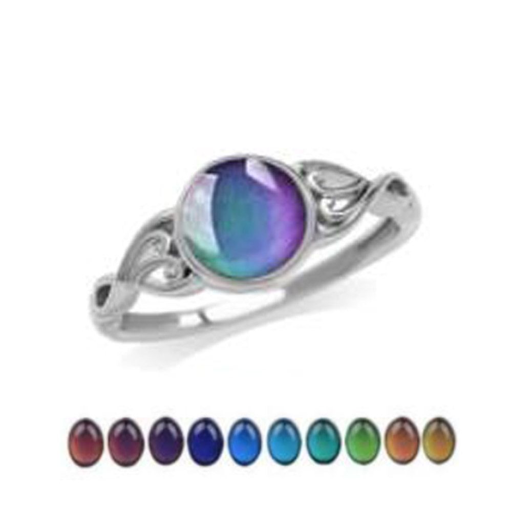 Women Girl Jewelry Color Change Rings Mood Ring Temperature Control ...