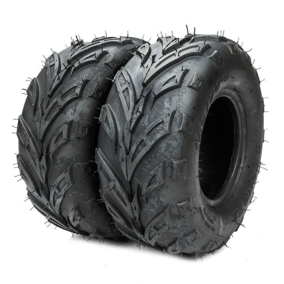 Set of 2 145/70-6 ATV Go-Kart Mini Bike Tires 4 Ply Rated 145x70-6 ...