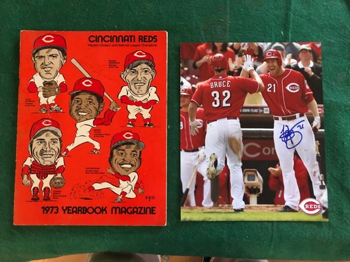 1973 Reds NL Champions Yearbook Magazine Bench missing a page+1 T ...
