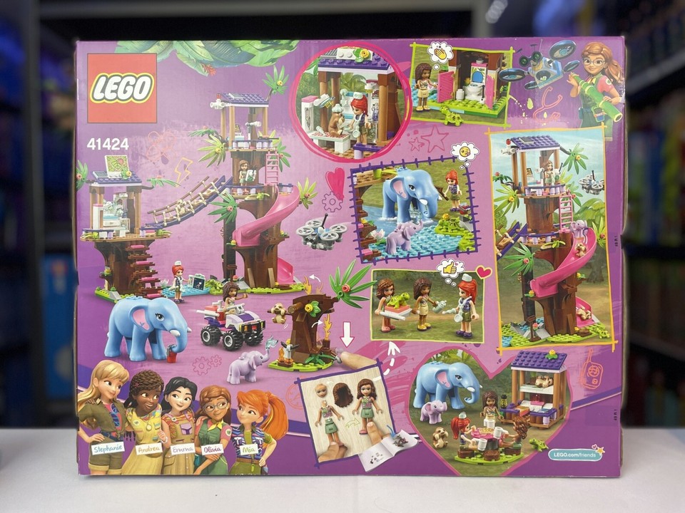 Lego 41424 Friends Jungle Rescue Base, Brand New & Sealed, Elephants, 3 ...