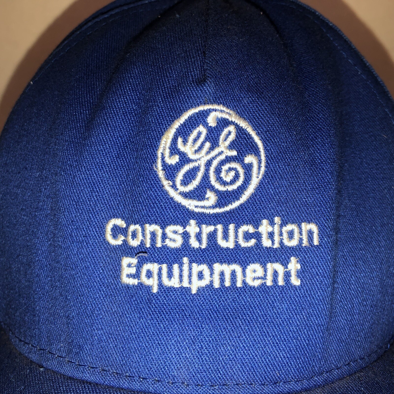 Vintage GE CONSTRUCTION EQUIPMENT Blue Trucker Hat Cap Snapback General ...