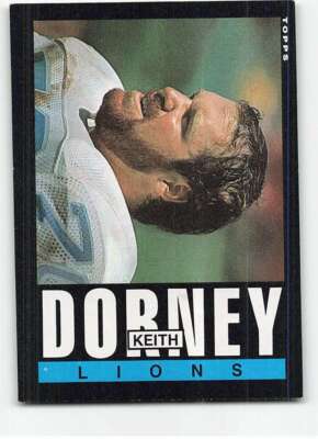 1985 Topps #57 Keith Dorney EX Excellent Lions ID:112389 | eBay